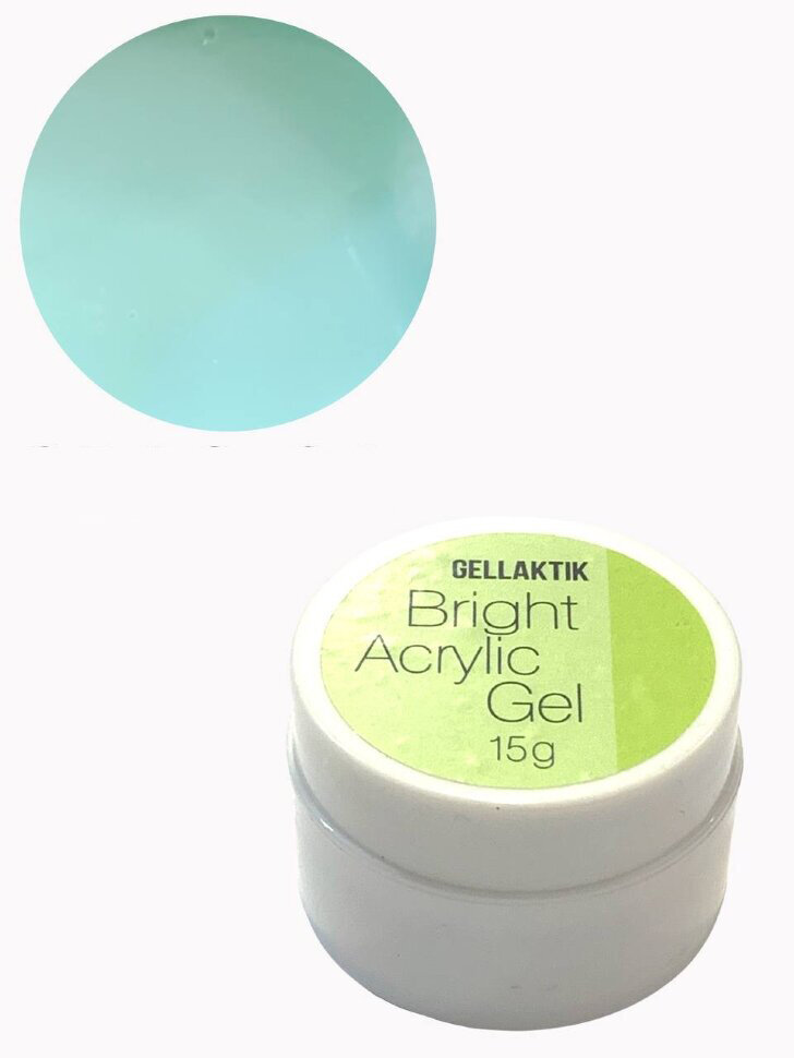 Gellaktik Акригель BRIGHT ACRYLIC GEL №04 Полигель тиффани 15 гр