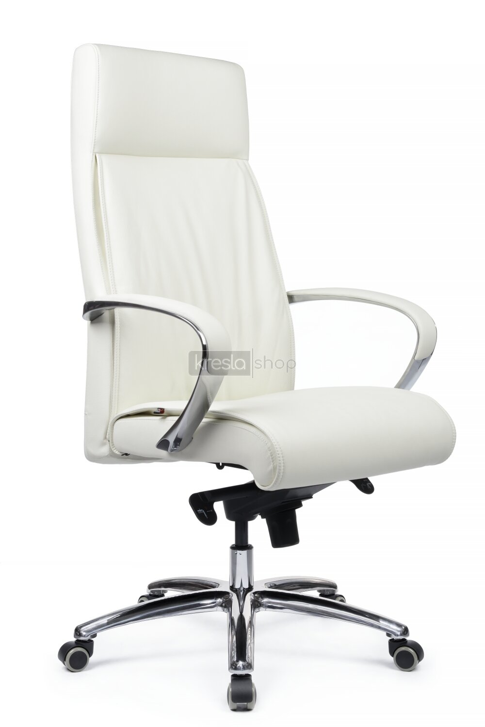 Кресло для руководителя Riva Design Gaston 9164 белая кожа