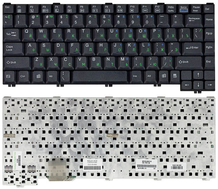 Клавиатура для HP Compaq Presario 1200SRP черная