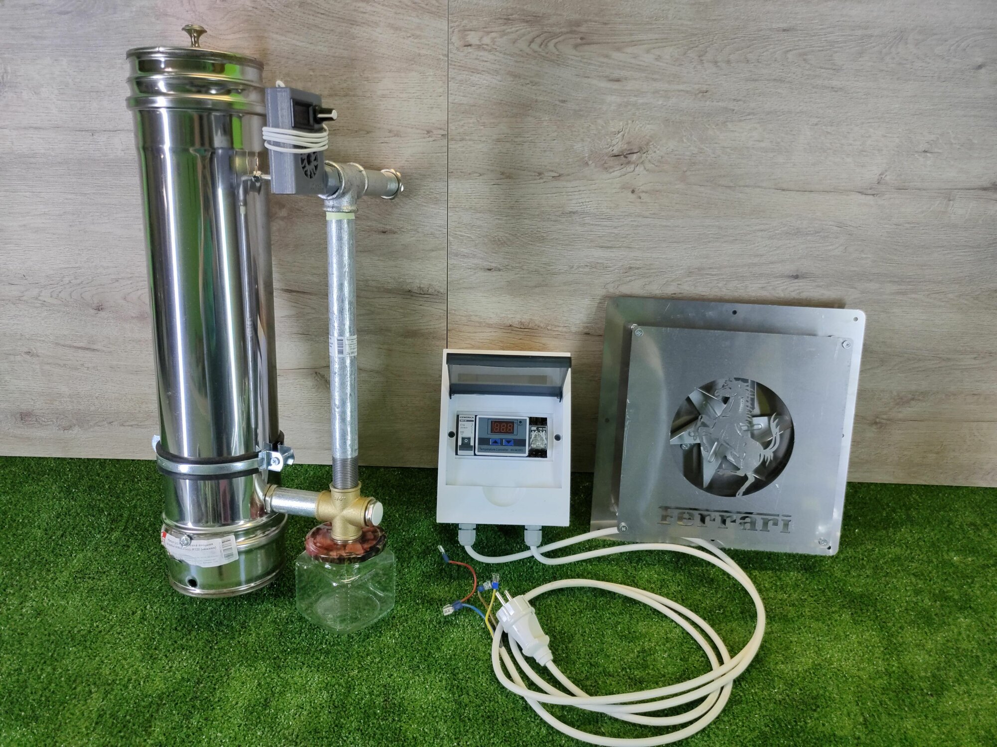 Комплект Дымогенератор Standart 5л, Автоматика, конвекция для коптильни