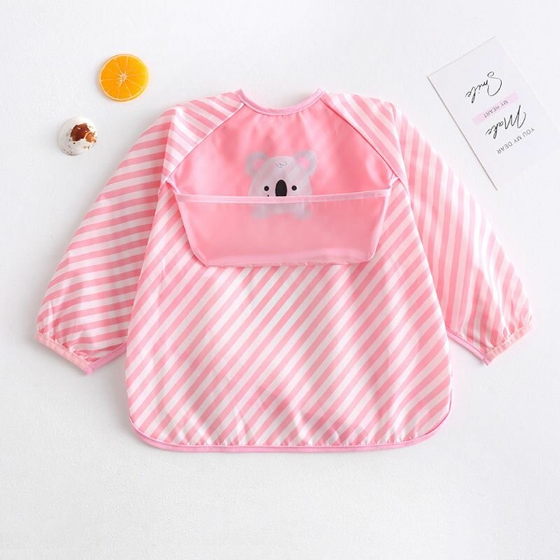 Фартук детский с рукавами непромокаемый для кормления и творчества