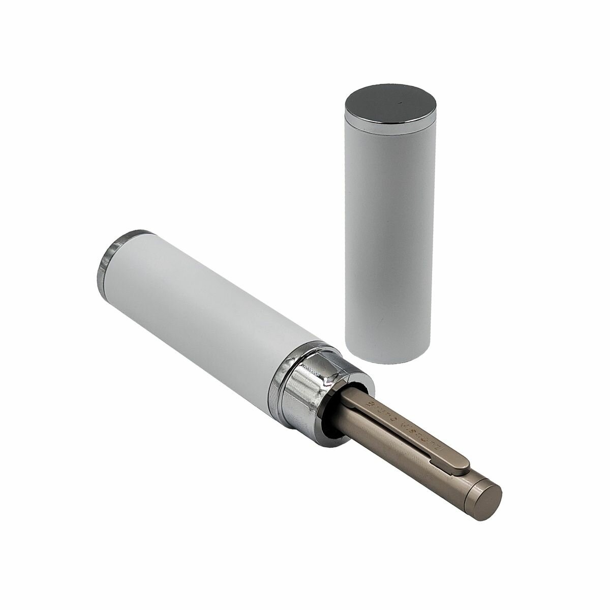 Ручка шариковая подарочная "Firenze" корпус шампань, в белом футляре тубусе