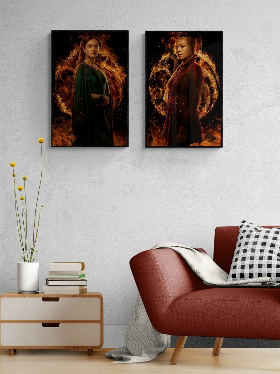 Набор из двух постеров Дом Дракона. Рейенира и Алисента
