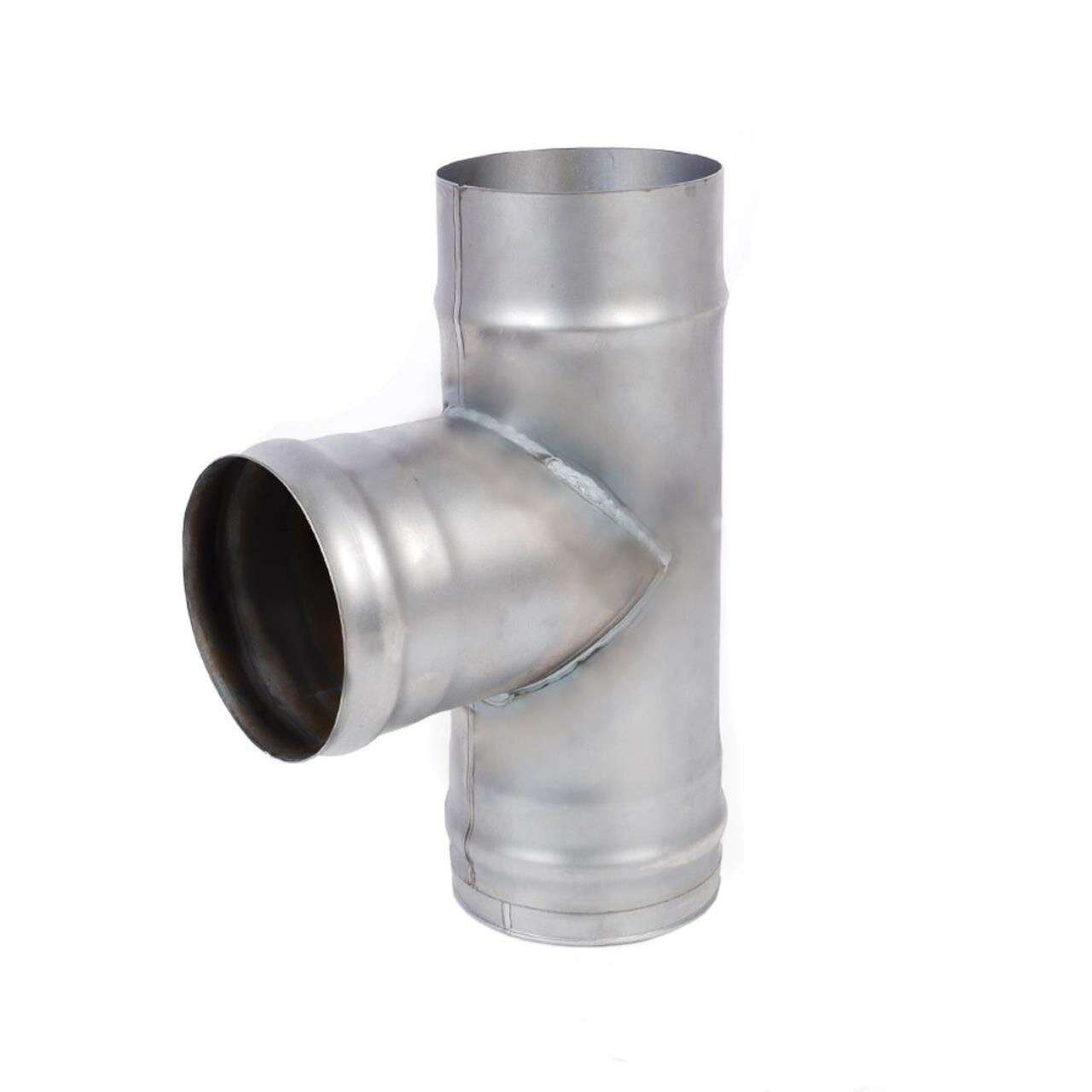 Тройник дымохода LAVA диаметр 115мм, сталь, 1мм, угол 90 градусов
