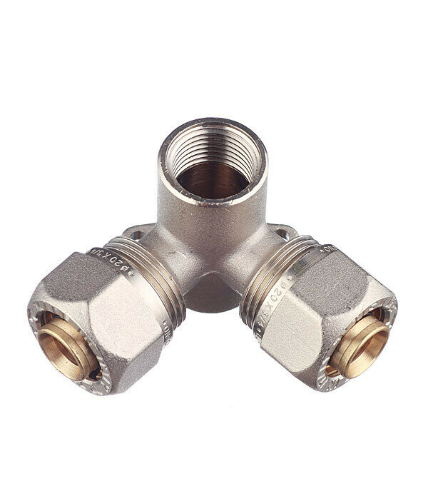 Водорозетка Tiemme двухплоскостная 20 обж(ц) х 1/2 ВР(г) (1600106) Tiemme 1600106