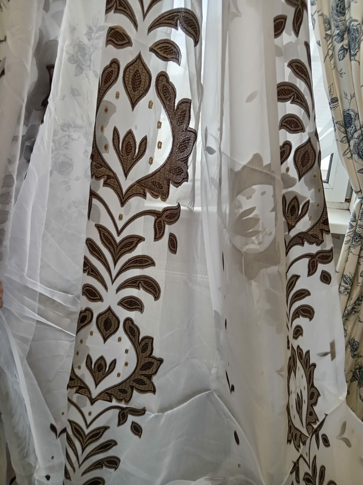 Тюль с рисунком, выс.250 шир.300 цвет белый для комнаты, кухни, спальни, детской, гостиной