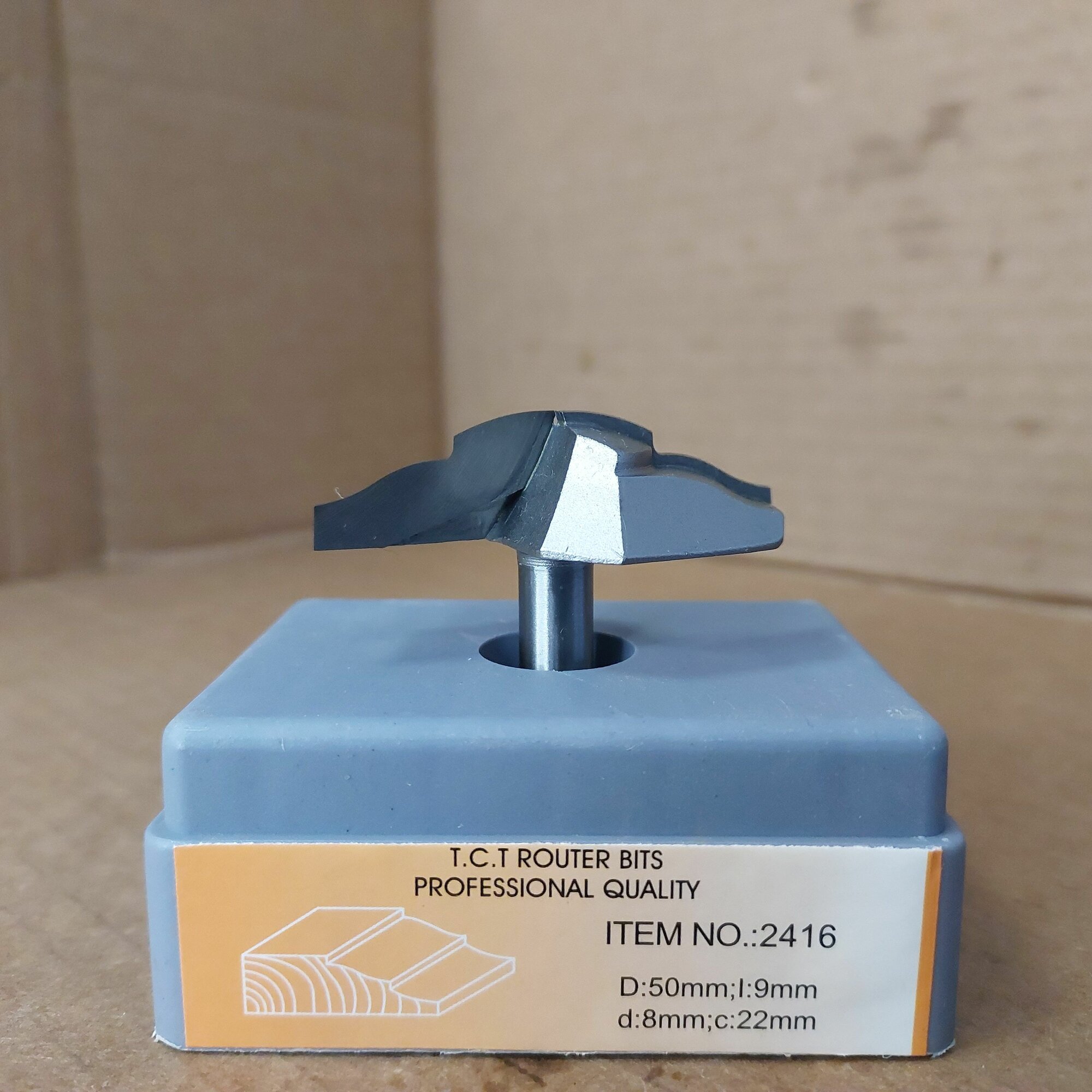 Фреза для фрезеровки фасадов ( псевдофиленка)Глобус 2416 D:50mm I:9mm d:8mm c:22mm Арт:2416D50d8