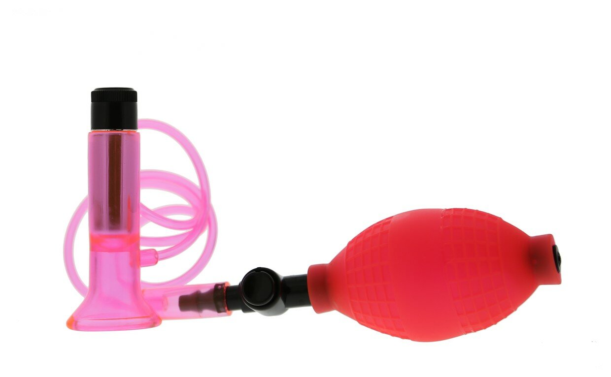 Вибропомпа с грушей для клитора Seven Creations