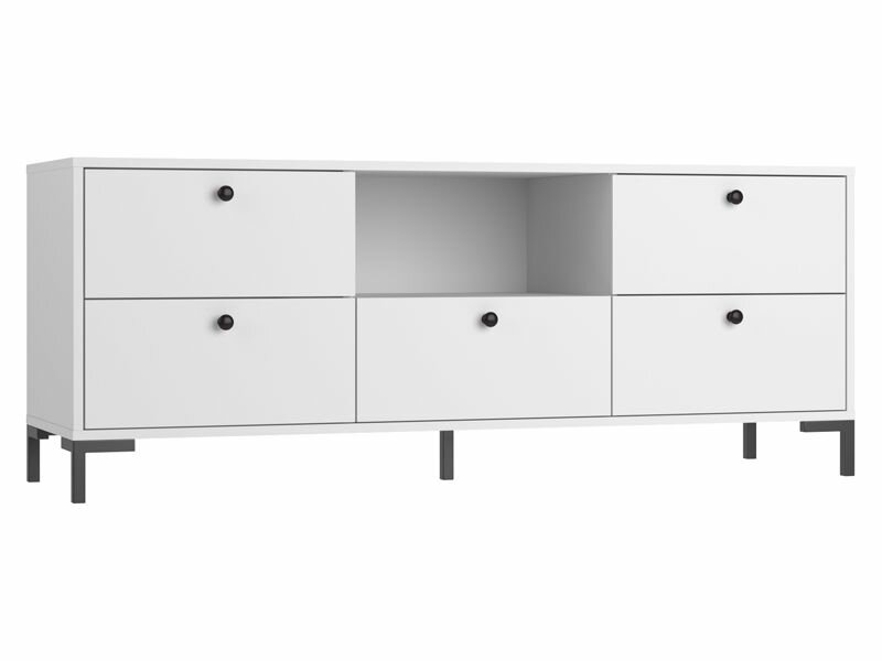 Тумба под ТВ с ящиками "Пронто" 140х55х40 Белый