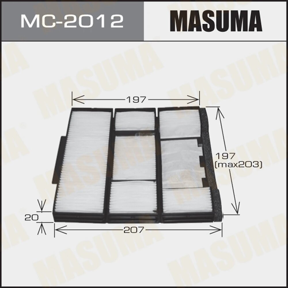 Фильтр салона Masuma MC-2012