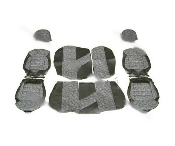 Чехлы hyundai accent жаккард/кожзам задняя спинка раздельная