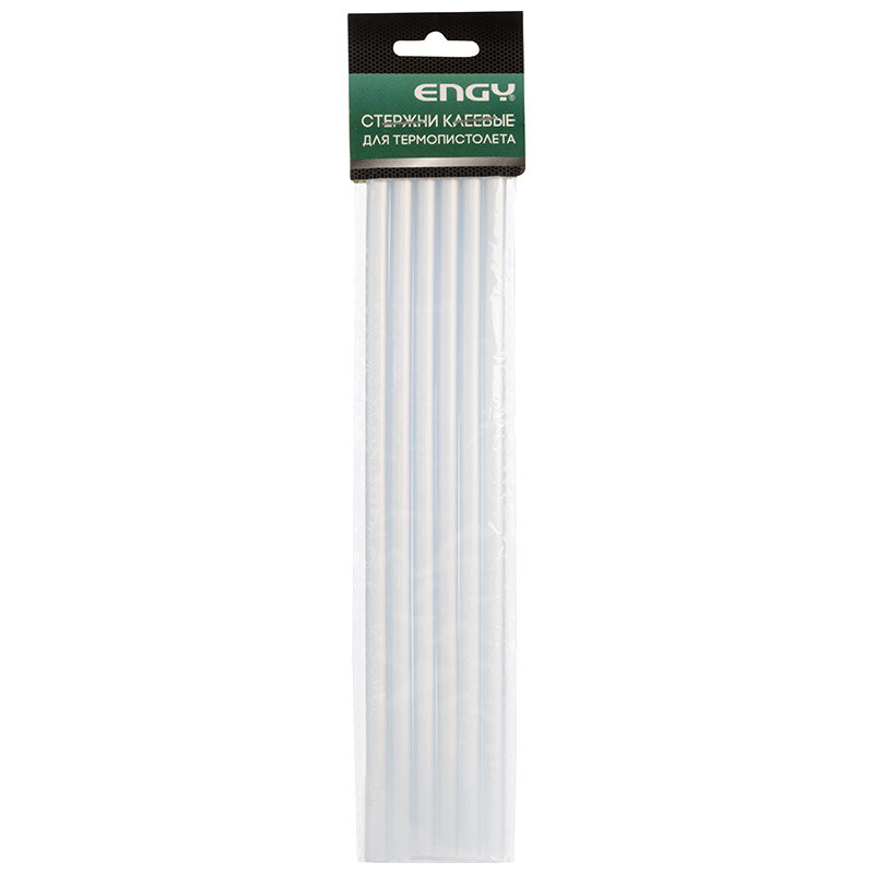 Стержни клеевые для термопистолета, 7х200 мм, 6 штук в упаковке, Без запаха , Прозрачный цвет