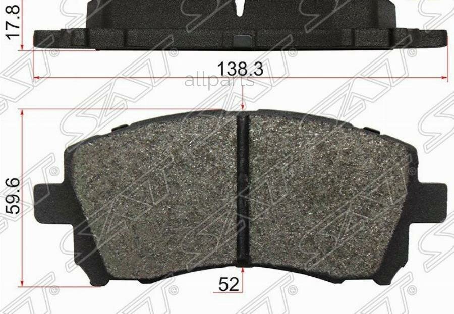 SAT ST-26296-AC050 Колодки тормозные (Спереди) Nissan Terrano 14-22 / Subaru Forester 97-02