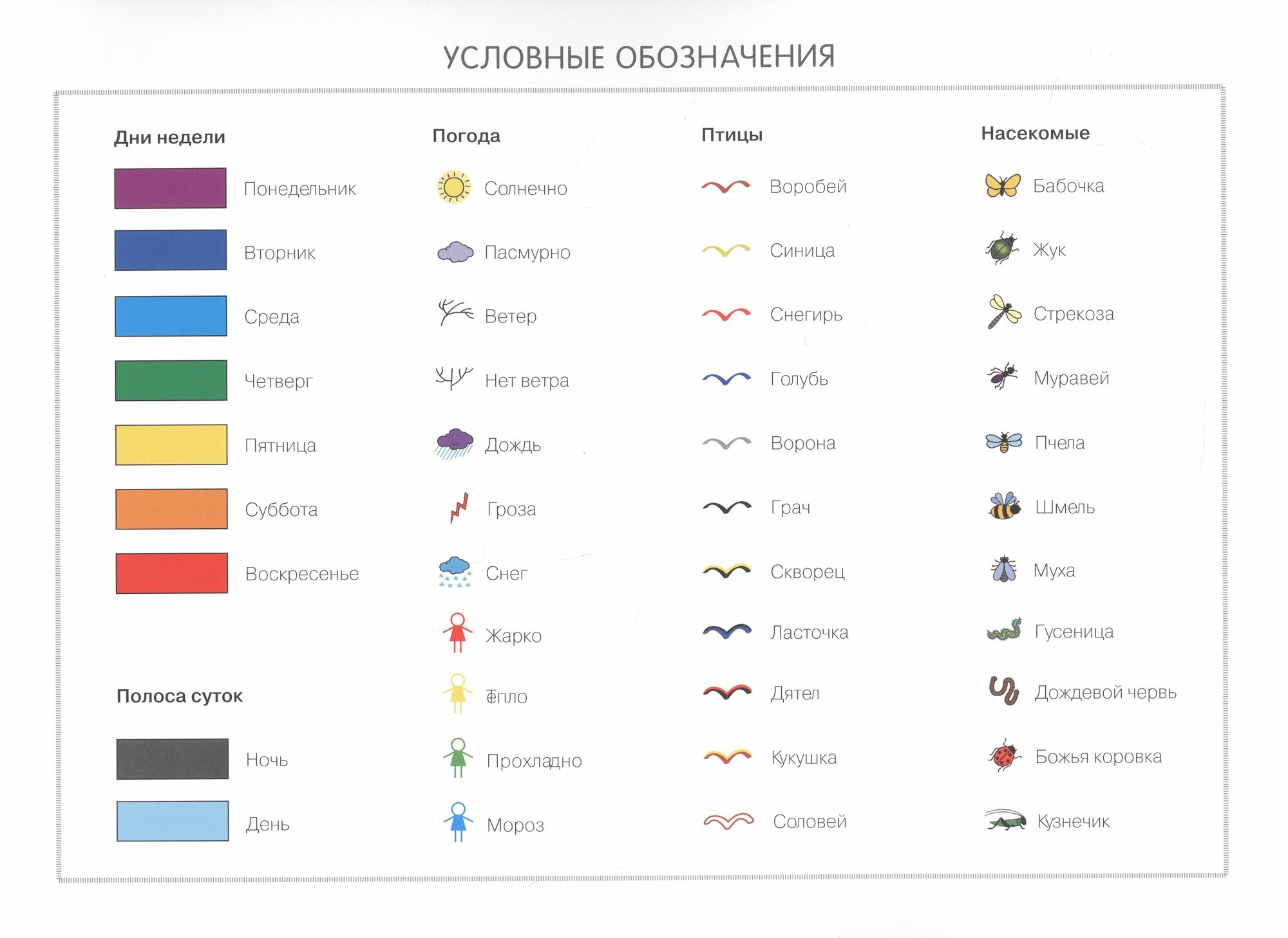 Календарь сезонных наблюдений. Пособие для работы с детьми 5-9 лет