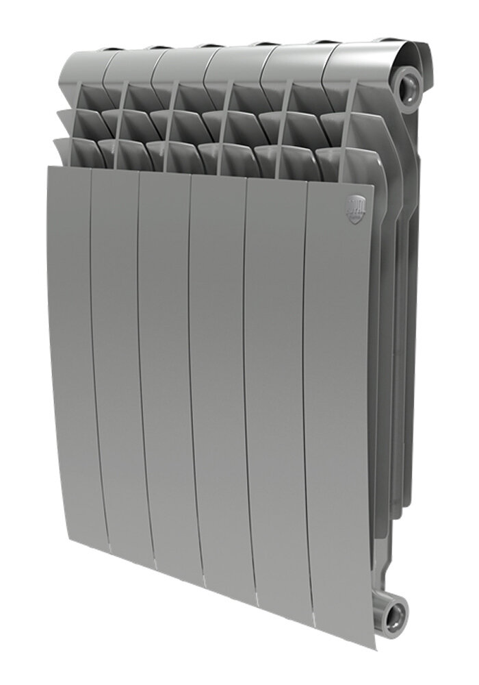 БиМеталлический радиатор Royal Thermo Biliner Silver Satin 500 04 секции