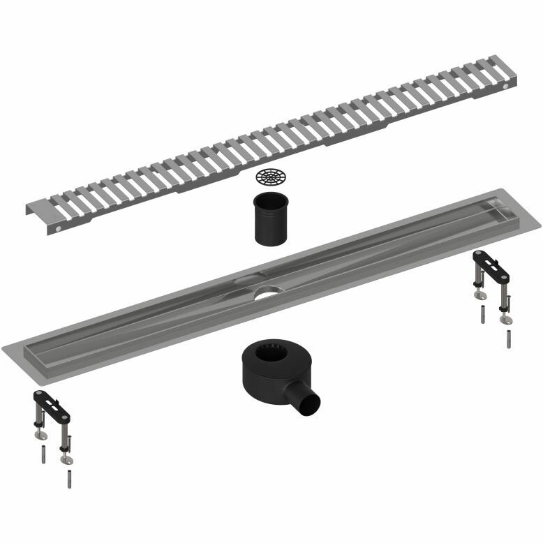 Душевой лоток Timo (Тимо) Drain System 900 DS230109/00 с вставкой lines, Хром