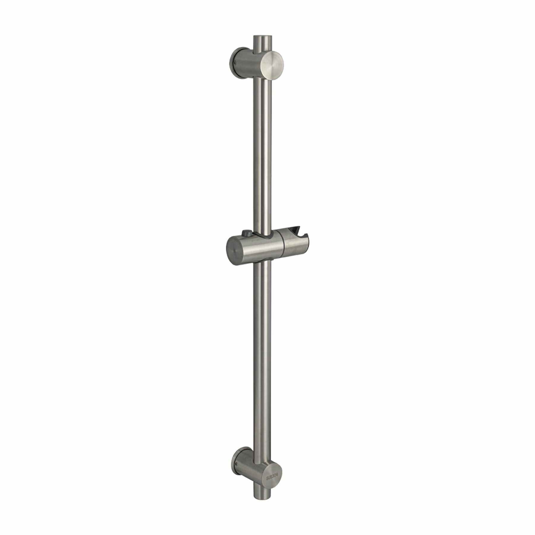 Душевая стойка 63 см округлая с держателем для лейки, сатиновая