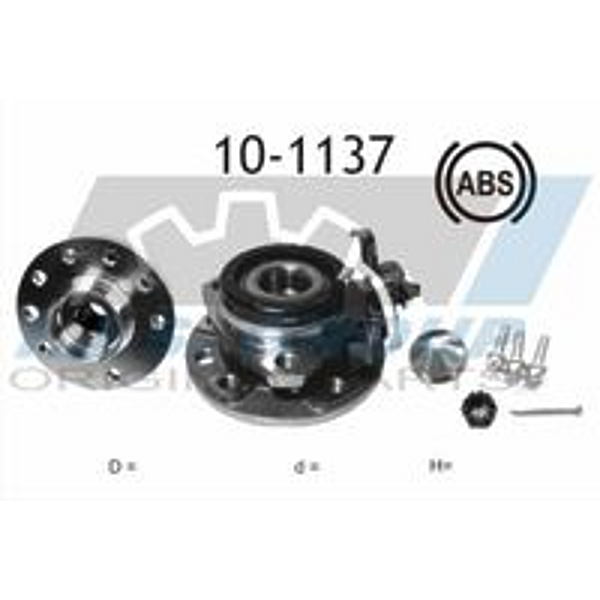 IJS 10-1137 к-кт подшипника ступ. пер. с болтами \ Opel (Опель) Astra (Астра) / Zafira (Зафира) 98 abs