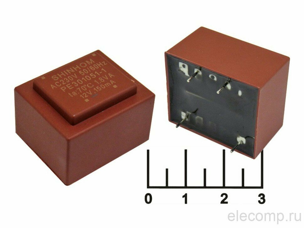 Трансформатор 12V 0.150A PE301051-1 (517419)