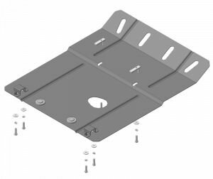 Защита картера двиг. 2мм, Сталь. для BMW 3 (e36) 1990-1998 MOTODOR.00205