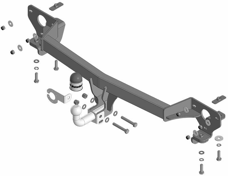 Фаркоп Motodor GAC GS8 2023 - н. в (оцинк. Шар) арт.97803-A