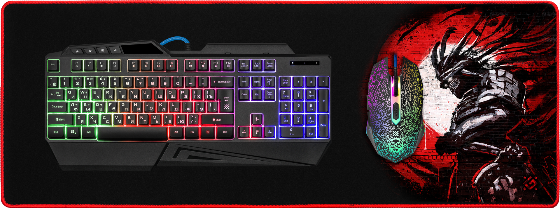 Коврик для мыши, Игровой коврик для мыши Defender Liberty (50562), разноцветный