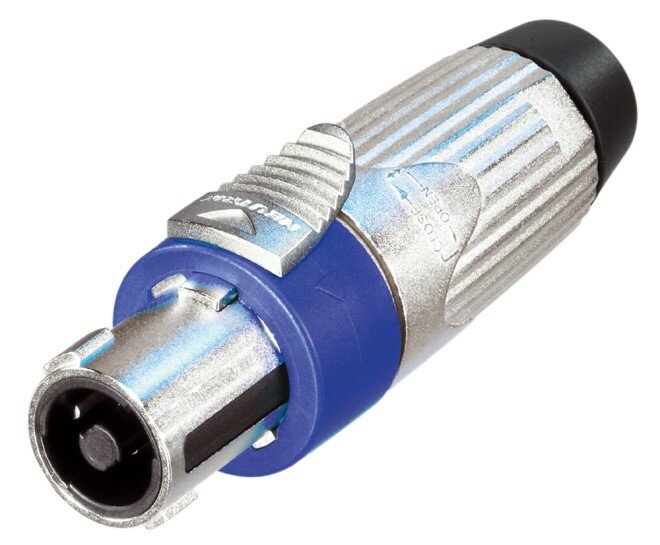 Штекер Спикон (M) 4PIN Neutrik NLT4FX, металлический корпус, Neutrik