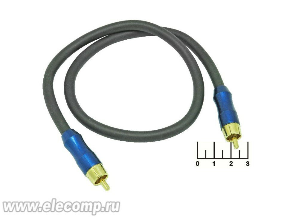 Провод питания для шлема 2 RCA штекер 0.5м