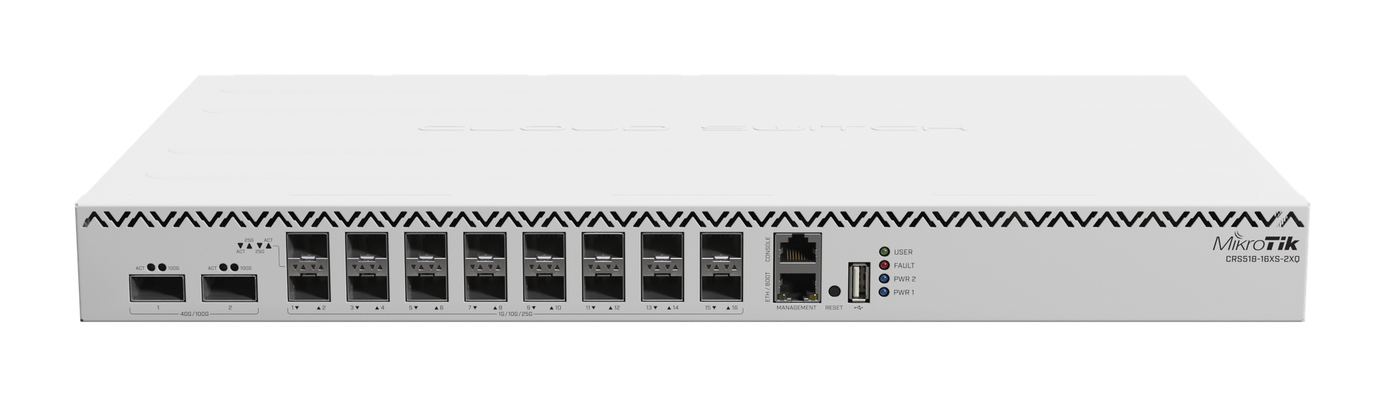MikroTik Cloud Router Switch CRS518-16XS-2XQ-RM