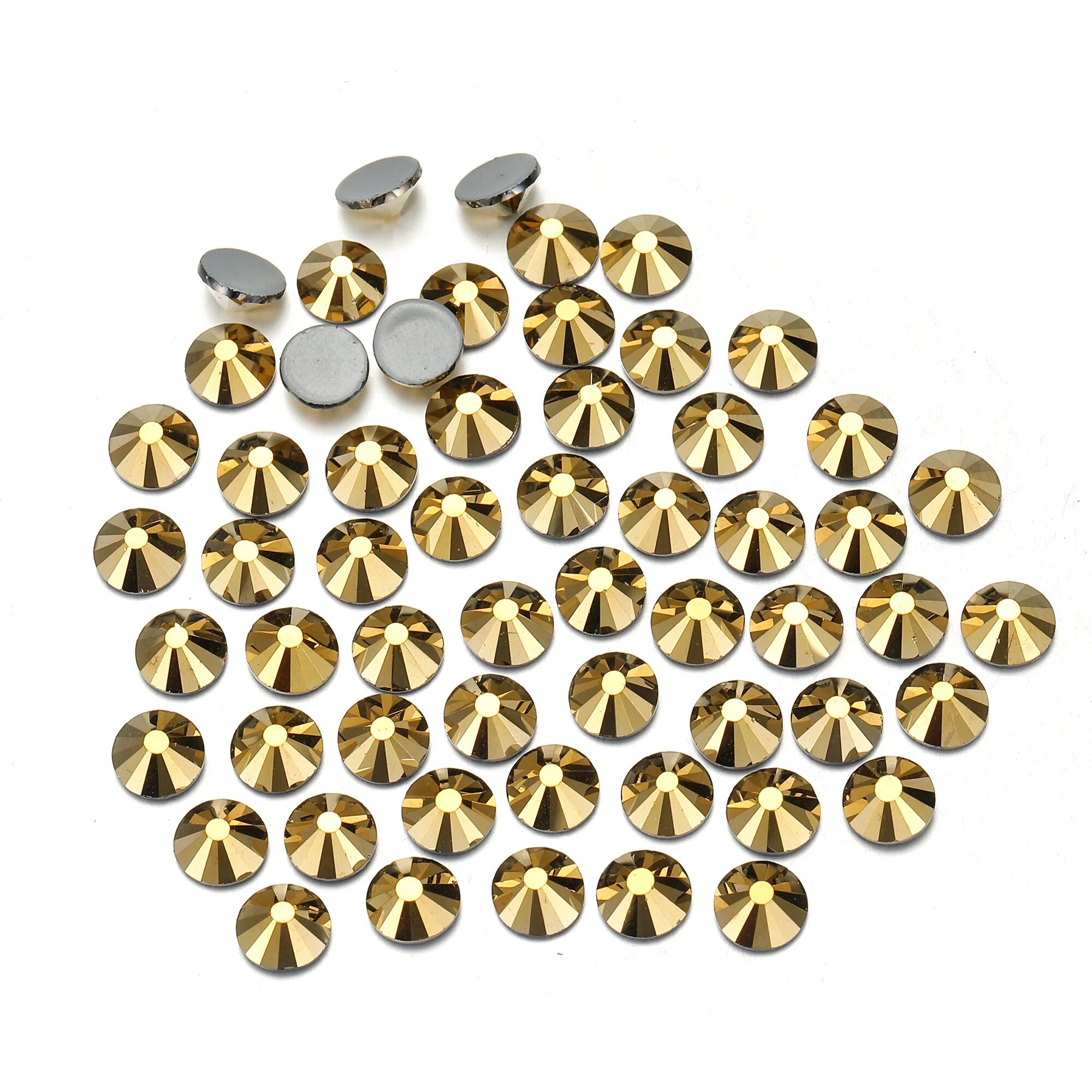 Стразы CTPA3bI Новый Золотой Гематит SS4 SS6 SS8 SS10 SS16 SS20 SS30 SS20 1440pcs
