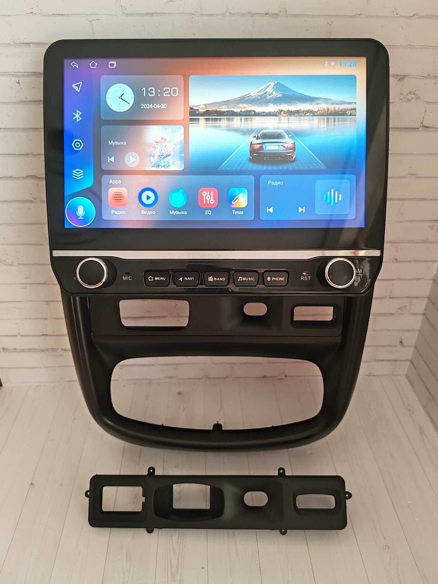 Магнитола андроид с крутилками для Renault Duster 2010-15г/ 4+64гб/Android-Auto/CarPlay