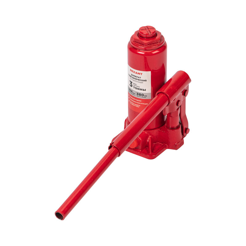 Домкрат гидравлический 3 т 194-380 мм Rexant