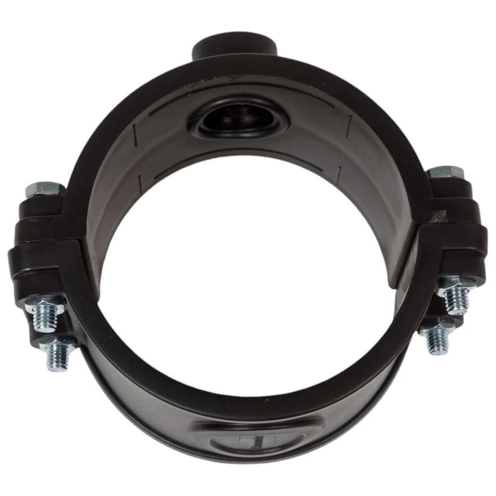 Седелка для ПЭ труб LAMMIN 110x1/2" Lm34201110015 из полиэтилена с резьбовым соединением 1/2F для соединения