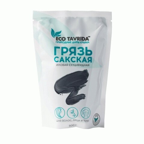 Грязь Иловая Сульфидная Сакского Озера с высокой концентрацией серы для лица, тела и волос 500 гр
