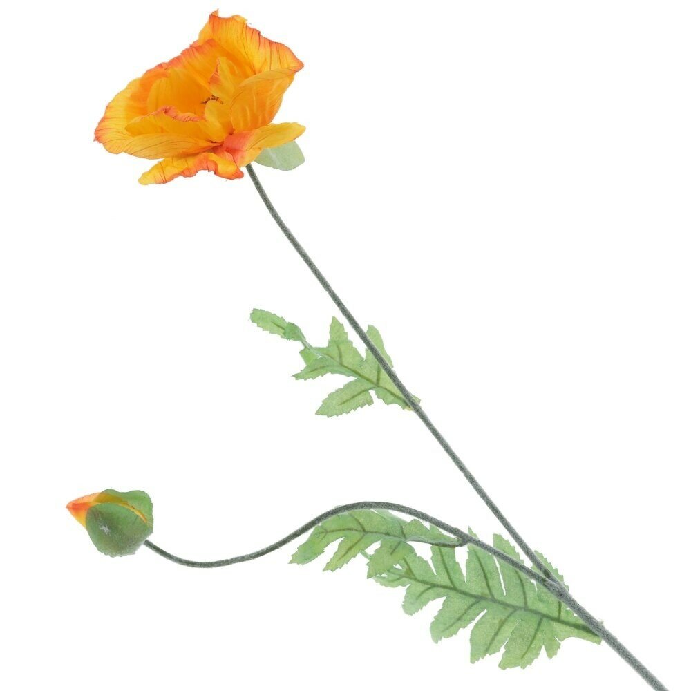 Цветок искусственный "Мак", L=17 W=9 H=73 см