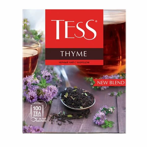Чай черный Тесс Тайм 100 пакетиков