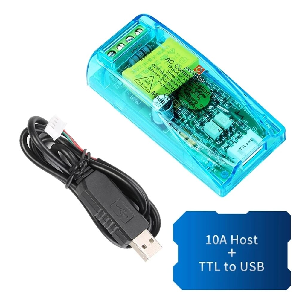 Измеритель энергии Peacefair PZEM-004T 10A Host TTL to USB