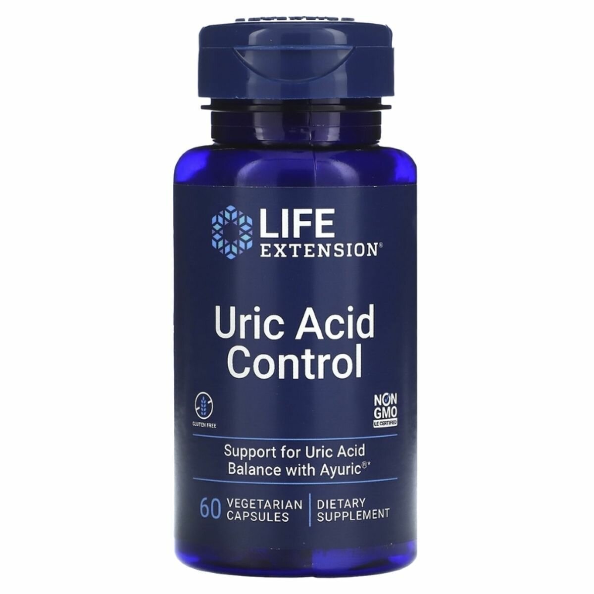 Для контроля мочевой кислоты, Life Extension Uric Acid Control, 60 капсул