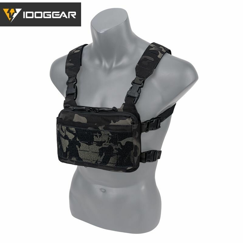 Разгрузочная система IDOGEAR Тактический нагрудный жилет KGRсумка для страйкбольного снаряжения Тройной подсумок боеприпасов 3319