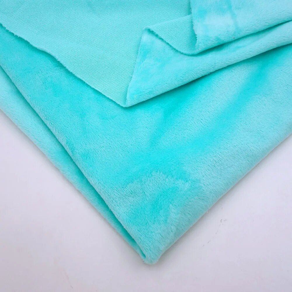 Бирюзовая плюшевая ткань 50x40 см, Color: 10
