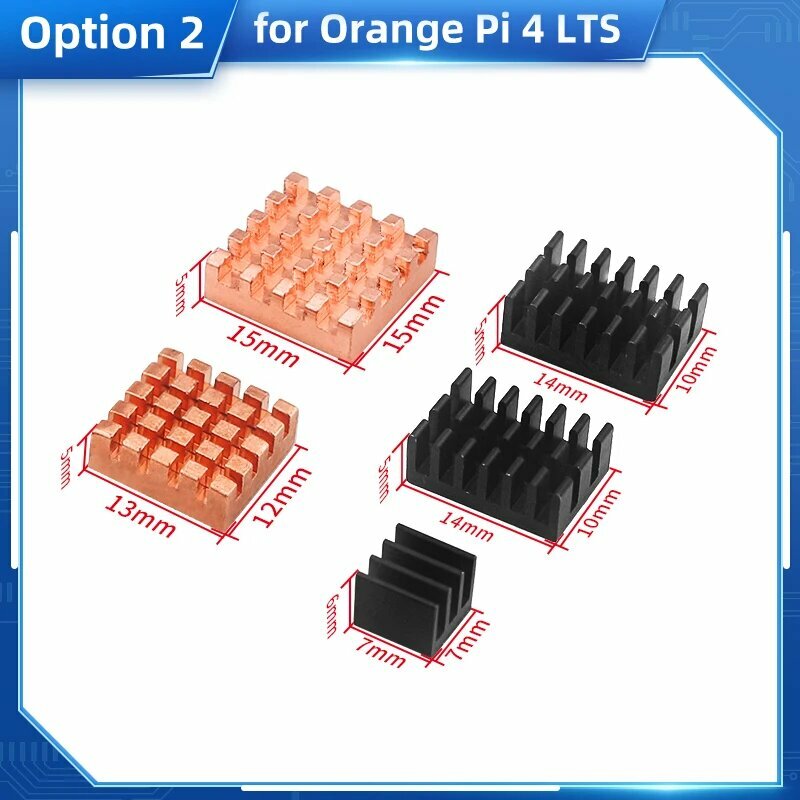 Радиатор для Orange Pi 4 LTS (Option 2)