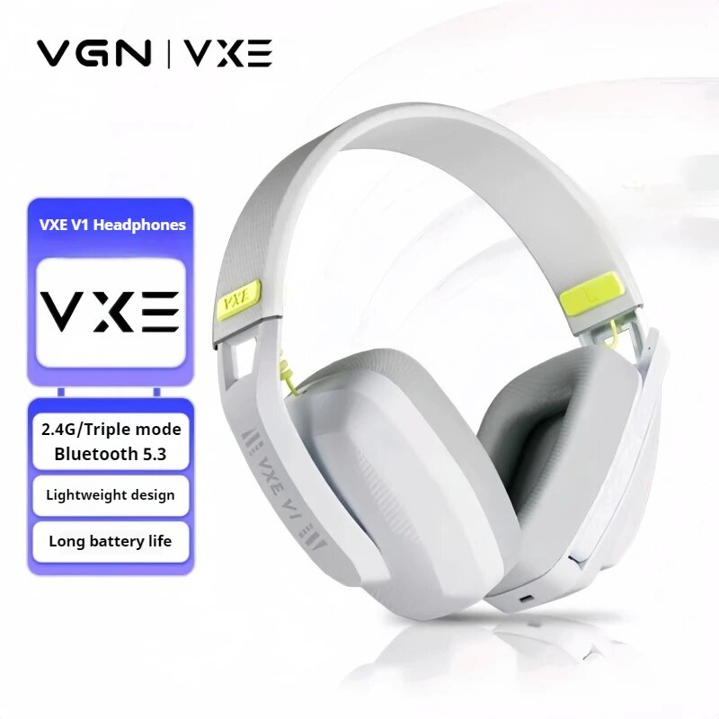 Беспроводные игровые наушники VGN VXE Siren V1 White Plus