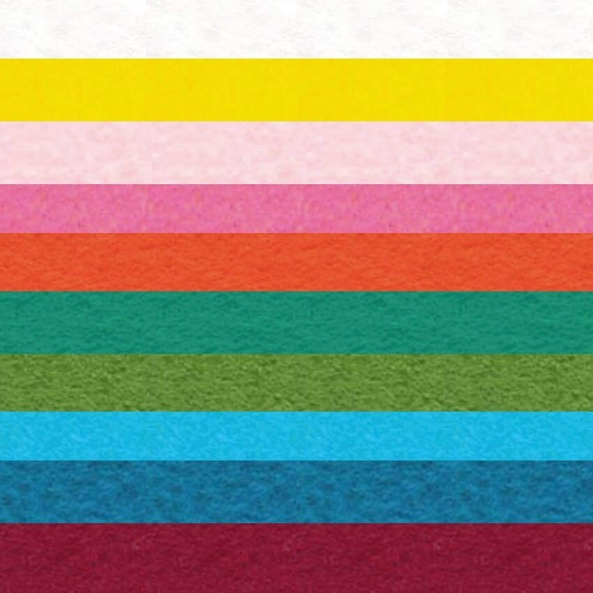 Фетр Рукоделие декоративный, 1,2 мм, 22х30 см, 10 листов, 10 цветов