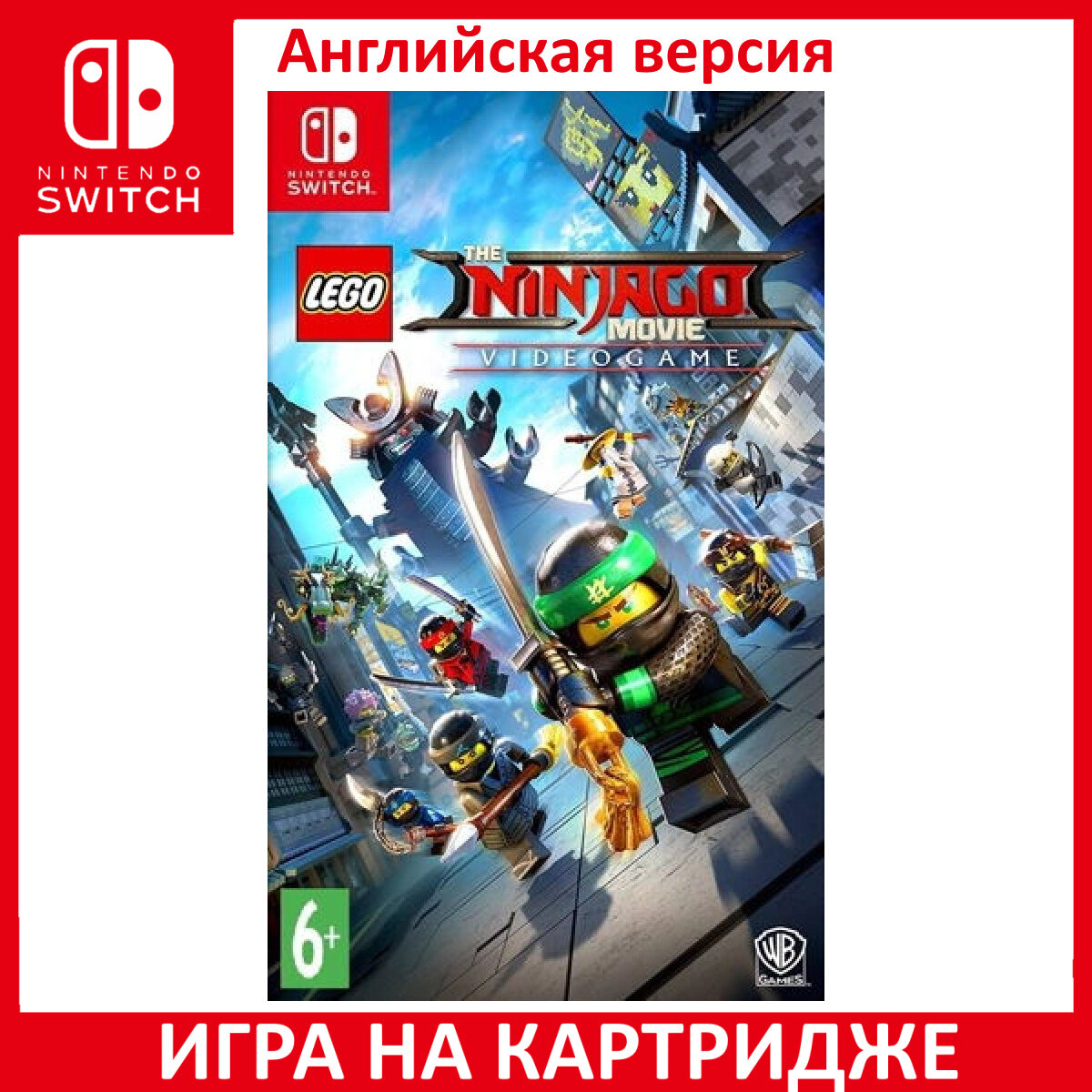 Игра LEGO Ninjago: Movie Video Game (Ниндзяго Фильм) Switch Английский язык Картридж на Nintendo Switch