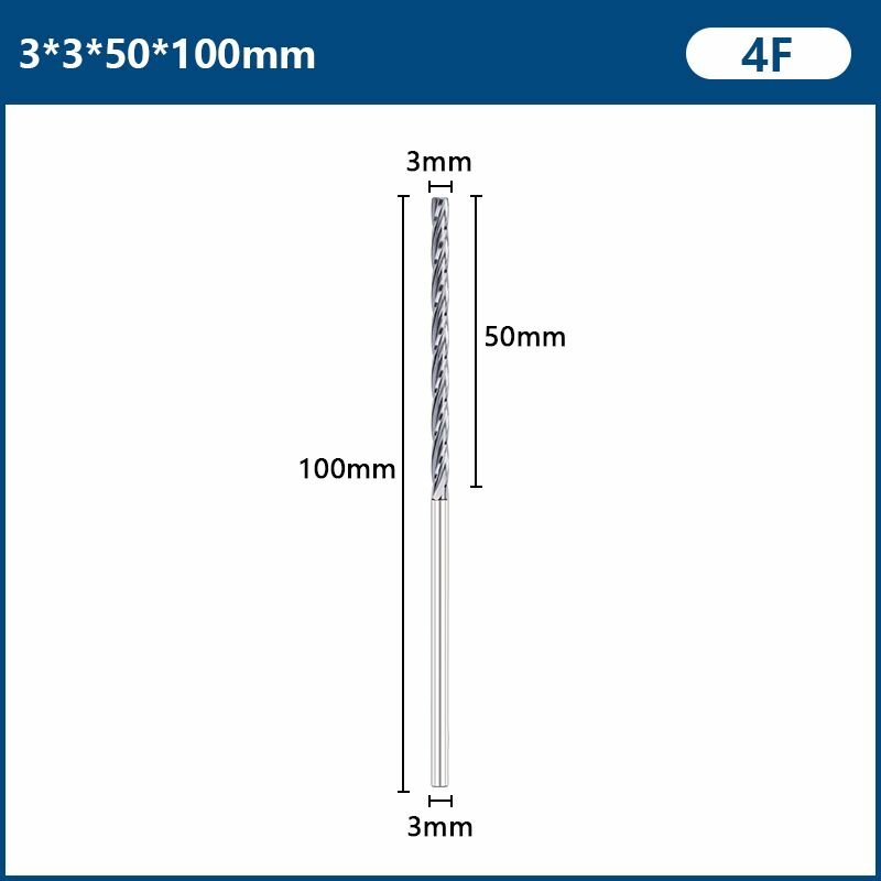 Развертка спиральная вольфрамовая сталь, четырехзаходная 3 мм