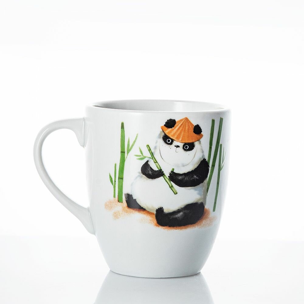 Набор фарфоровых кружек Добруш "Кроха"(Панда) ф. Челси, 200 мл, 2 шт.