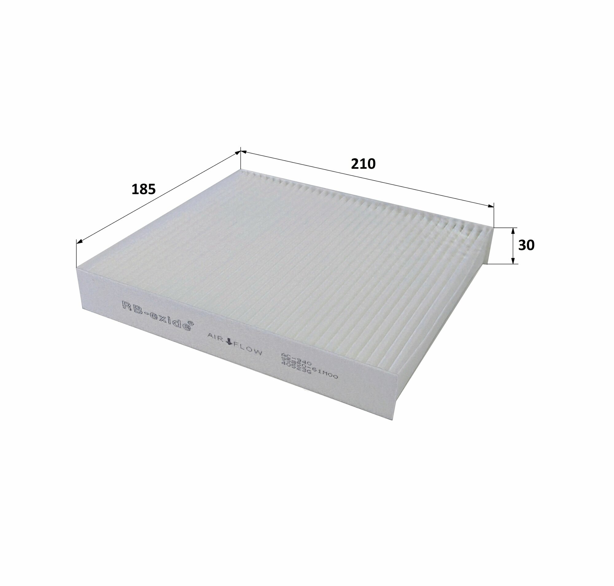 Фильтр салонный RB-Exide AC-940 (95850-61M00), для Suzuki Escudo/SX4/Vitara, пылевой