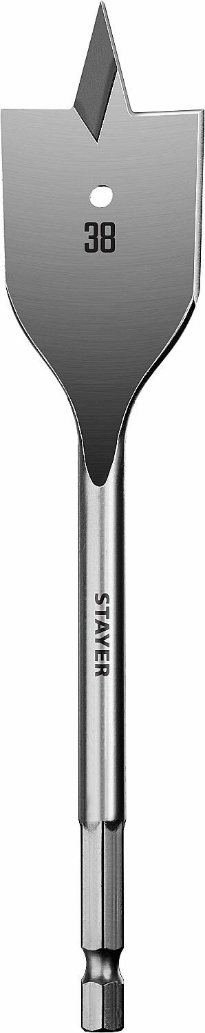 Сверло по дереву STAYER Flat, 38 x 152 мм, перовое, острое лезвие 2950-38_z01