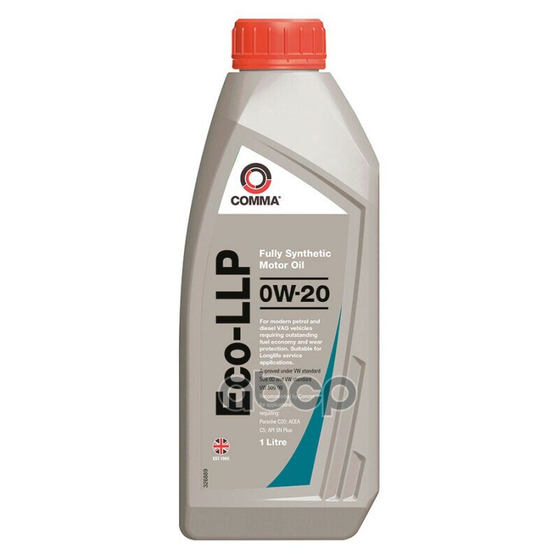 COMMA Масло моторное синтетическое "ECO-LLP 0W-20", 1л