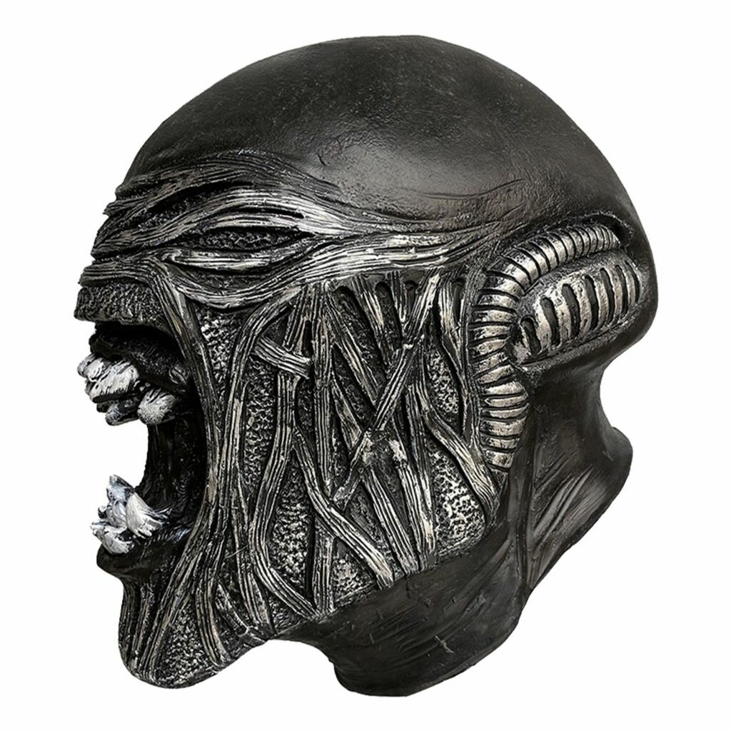 (1шт) Маска ужаса для вечеринки в честь Хэллоуина-Черный